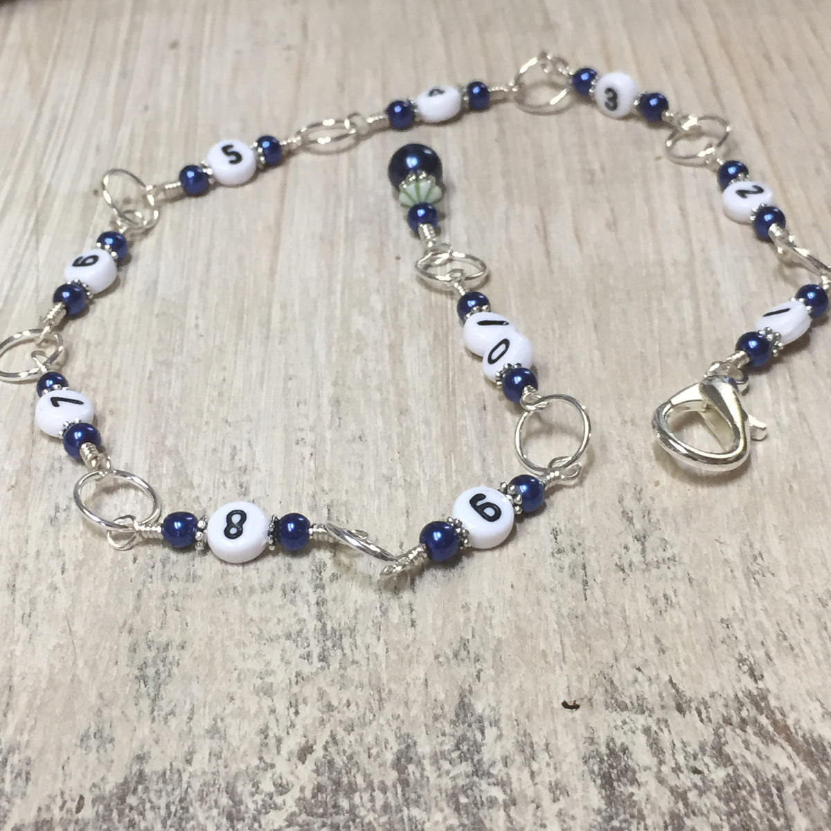 Navy Chain Style Row Counter – Jill's Beaded Knit Bits