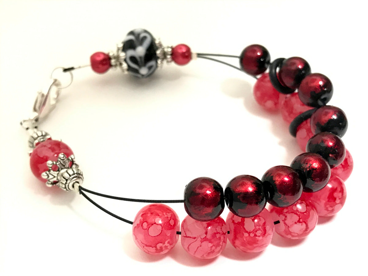 Really Red Abacus Counting Bracelet- Gift for Knitters- Row Counter ...