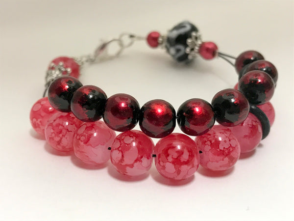 Really Red Abacus Counting Bracelet- Gift for Knitters- Row Counter ...