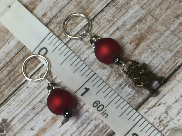 Robot Stitch Marker Set Snag Free – Jill's Beaded Knit Bits