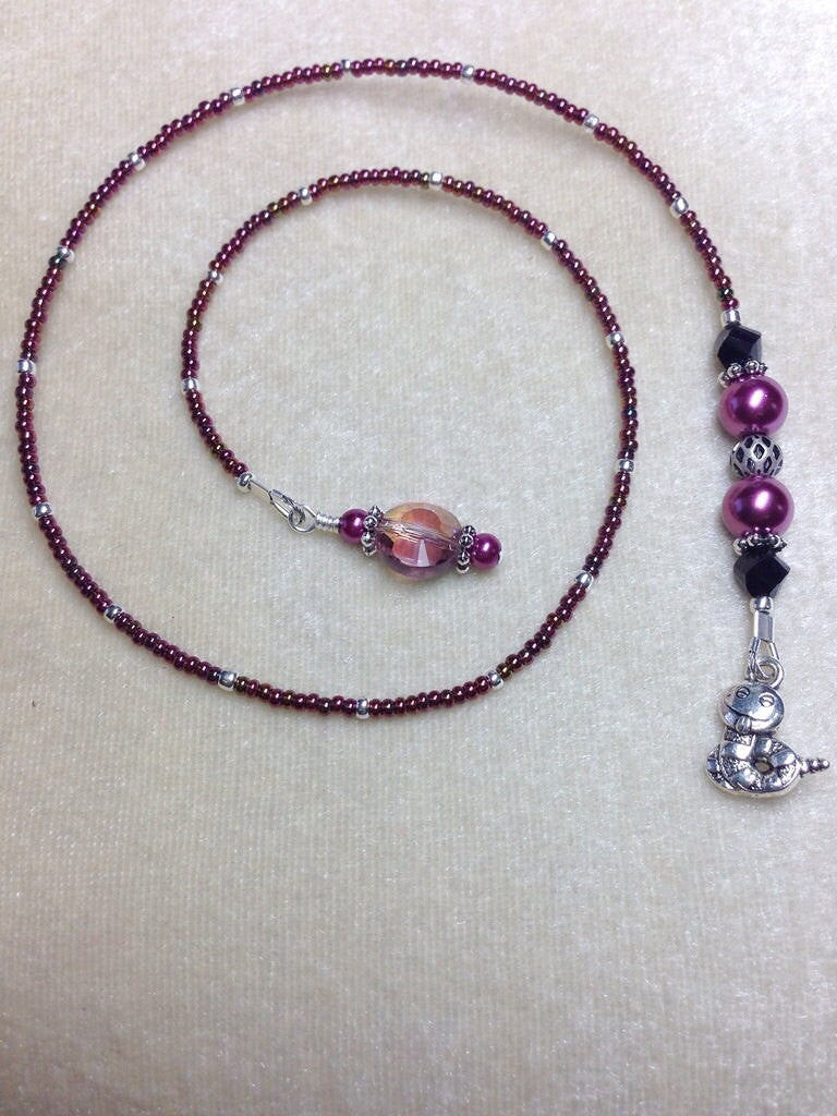 Beaded Bookworm Bookmark, Gift for Book Lovers – Jill's Beaded Knit Bits