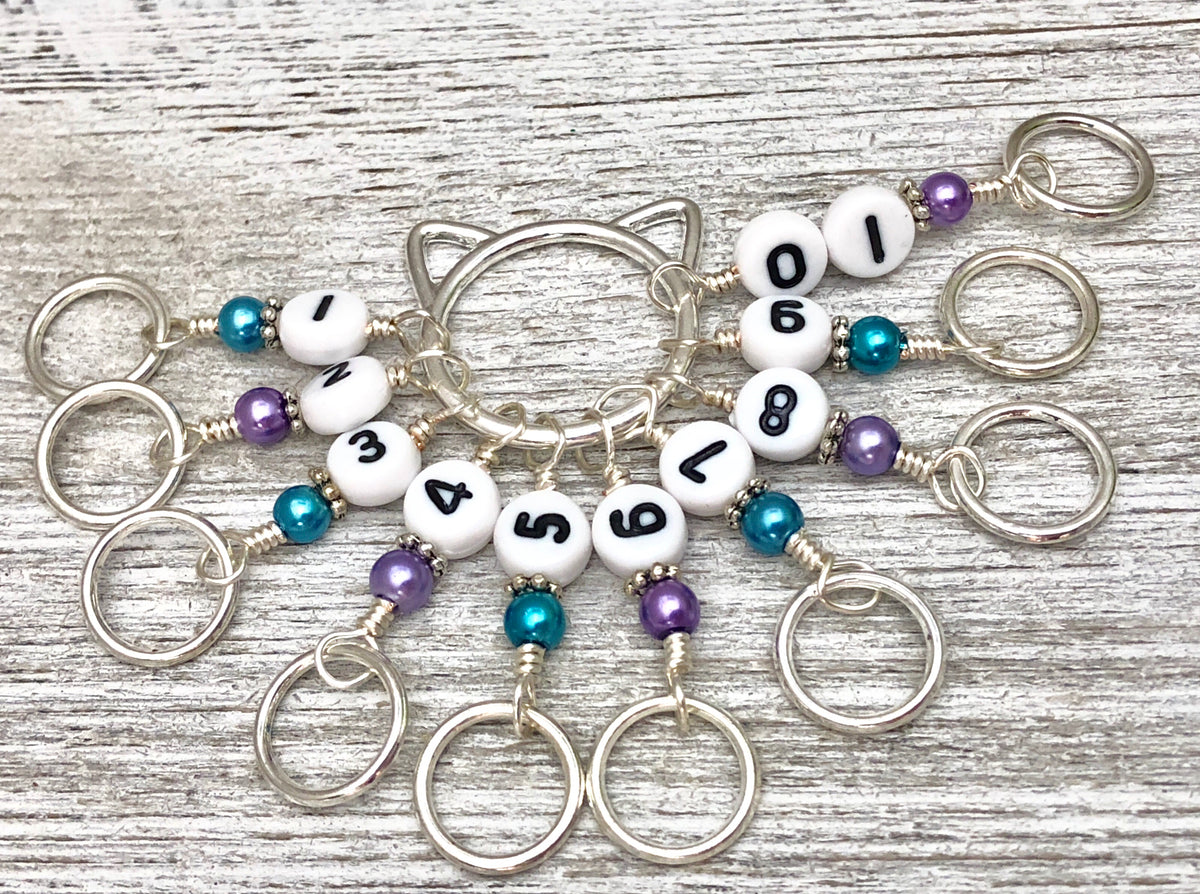 One Piece Cat Row Counter 1-10 – Jill's Beaded Knit Bits