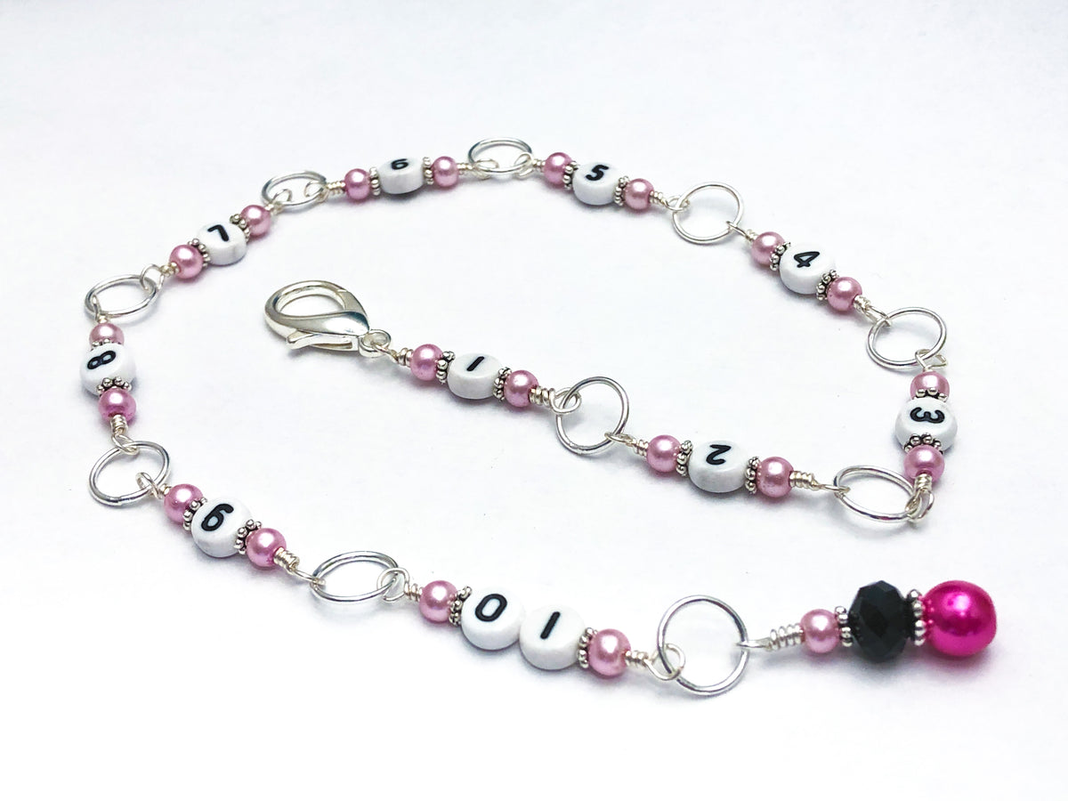 Pink Chain Style Row Counter – Jill's Beaded Knit Bits