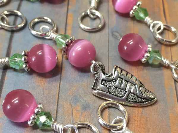 Running Shoe Stitch Marker Set – Jill's Beaded Knit Bits