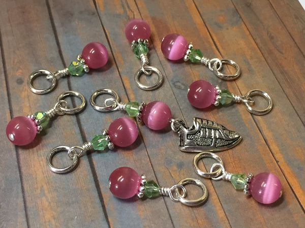 Running Shoe Stitch Marker Set – Jill's Beaded Knit Bits