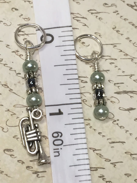 Trumpet Stitch Marker Set For Music Lovers – Jill's Beaded Knit Bits